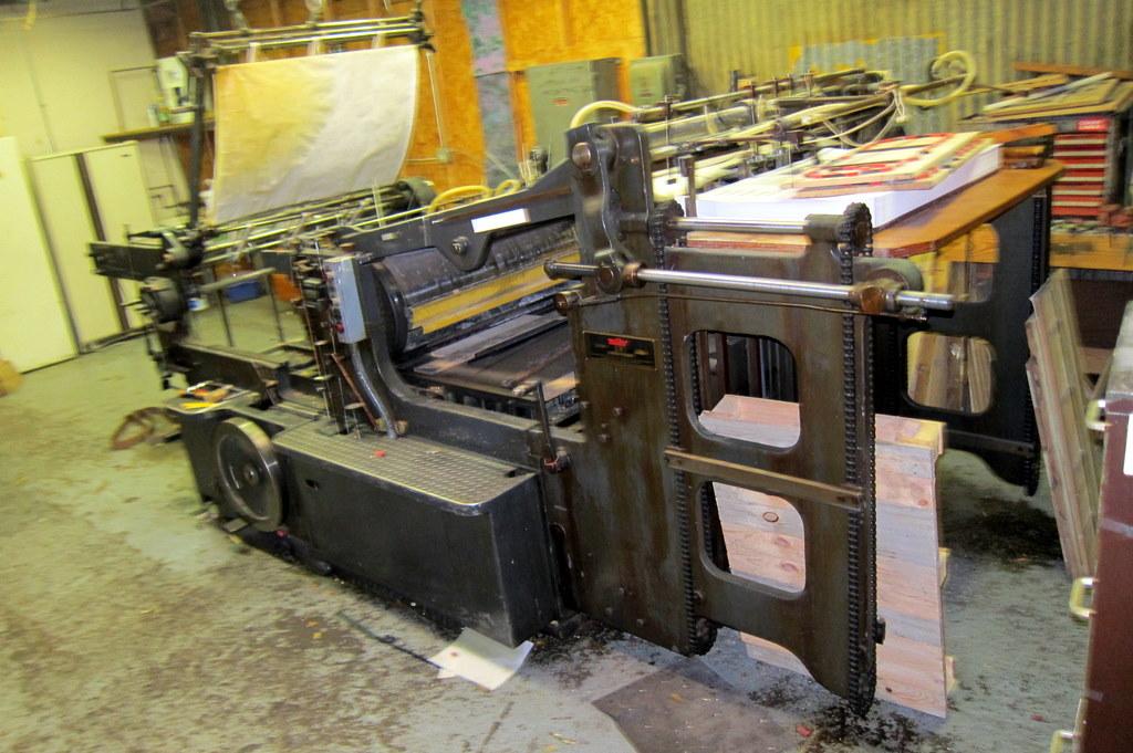 Lot #30: Miller 27" x 41" Single Color Printing Press - WireBids